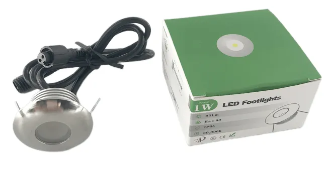 Factory Price IP67 Waterproof Mini LED Underground Floor Deck Spot Lights 1W LED Garden Floor Light Inground LED Outdoor Floor Lamp