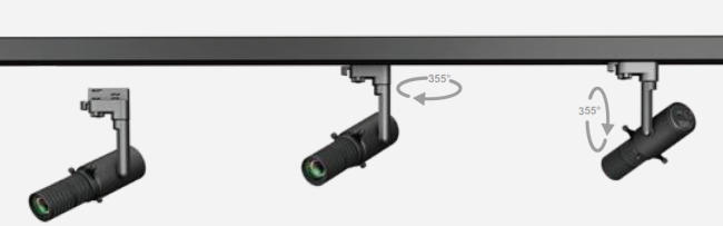 Shapeable Spotlight Dimmable Shaped Zoomable LED Track Light Spot Shaping Lights for Shops Exhibition Halls Museums