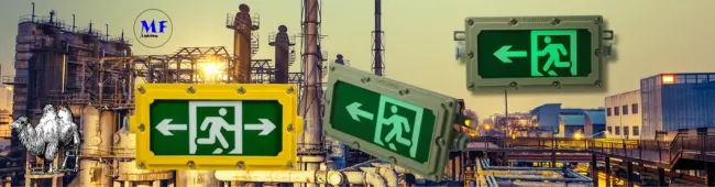 Factory Price Customized Logo 4W Wf1 IP65 Waterproof Battery Back up Luminaries LED Explosion-Proof Exit Sign Emergency Light for Oil Chemical Industrial