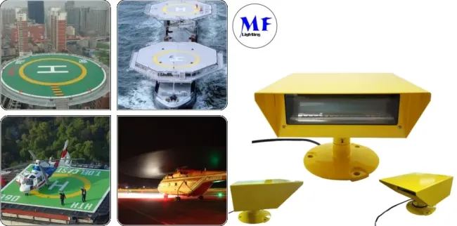 Factory Price IP66 LED Visual Approach Waterproof Fireproof Alu. Slope Indicator Heliport Surface Flood Light Helipad Heliport Helideck LED Light