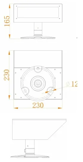 Factory Price IP66 LED Visual Approach Waterproof Fireproof Alu. Slope Indicator Heliport Surface Flood Light Helipad Heliport Helideck LED Light