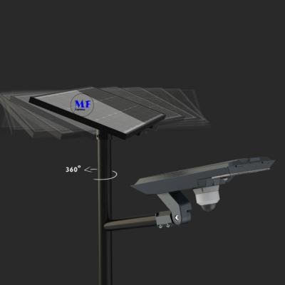 China Outdoor Waterproof Motion Sensor Solar Powered Pole Lamp Landscape Street Lighting LED Solar Street Light for sale