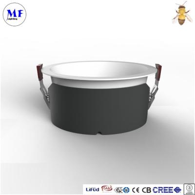 Cina Industrial Commercial LED Spot Down Light 2.5/3/3.5/4/5/6 Inch 10W-40W Bianco Nero Lampada intagliata Centro fitness Museo in vendita