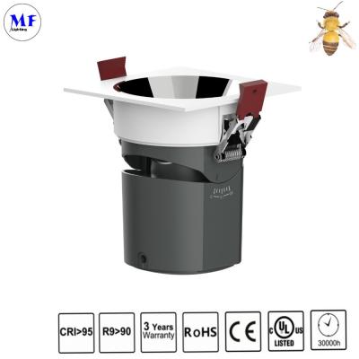 China 18W Alu. PC Anti Glare IP40 Round Recessed Light Spotlight Ceiling Mounted Down Light With Epistar COB CE RoHS for sale