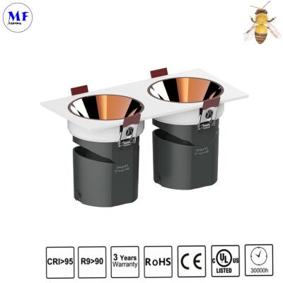 Cina 5W / 10W / 18W X1 / X2 / X3 / X4 / X6 IP40 Luce rotonda in incasso Luce riflettore soffitto montato verso il basso in vendita