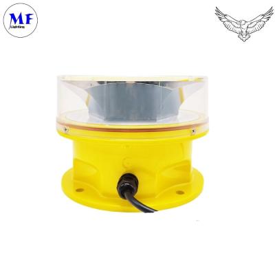 China Red Aeronautical LED Aviation Obstruction Light for Long-lasting Marking Obstacles  with Yellow color and Aluminum for sale