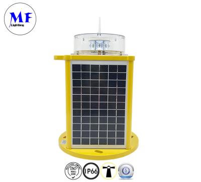 China Energía solar LED Advertencia Torre resistente al agua Luz de advertencia de aeronaves Luz de advertencia Obstrucción de la aviación Navegación intermitente en venta