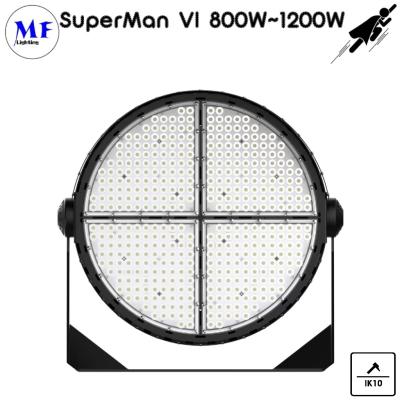 China 1000W IP66 Stadion LED Flood Light stofdicht waterdicht IK10 20Deg/40Deg/60Deg 160LM/W 2700K-6000K Voor Airport Wharf for sale