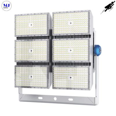 Cina 5 anni di garanzia 960W LED Stadium Flood Light 3000K-6500K Alto indice di resa dei colori impermeabile Ik10 8 Moduli Design in vendita