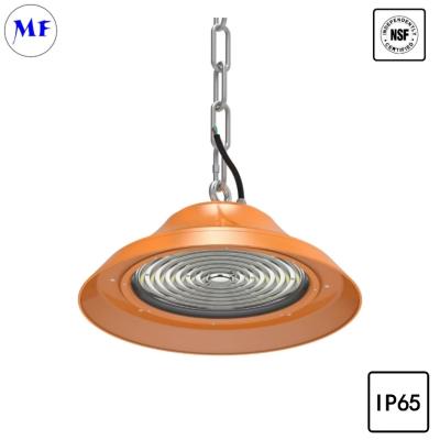 Cina 80W IP65 NSF LED High Bay Food Lighting IP65 impermeabile 150lm/W 3000K/4000K/5000K/5700K/6500K Per centro commerciale in vendita