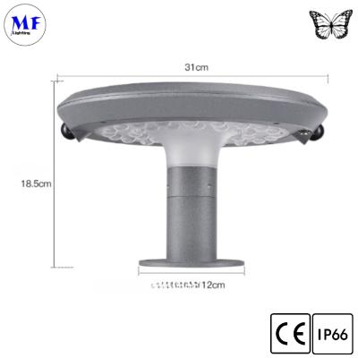 China 6.5W Solar LED Outdoor Wall Street Light 2 Years Warranty IP66 Waterproof Aluminum Grey Color 2900-3200K For Garden for sale