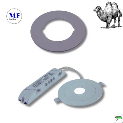 China ABS PC IP43 Indoor 3W LED Rechargeable Emergency Backup Recessed Downlight 3hours Long Duration 230V LED Emergency Light for Office Hotel Factory for sale
