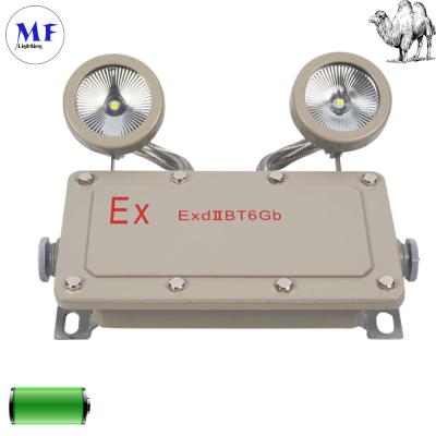 China Explosion Proof  2*5W Emergency Exit Light Double Hands Cast Aluminum for sale