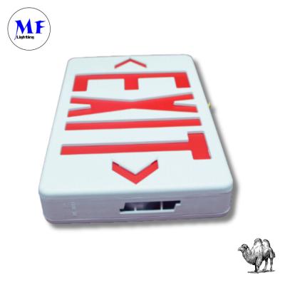 China Emergency Exit Sign Lights IP43 Certified 3W LED 2h Backup Waterproof Fire-Resista Photoluminescent Factory School  for Indoor Commercial Buildings for sale