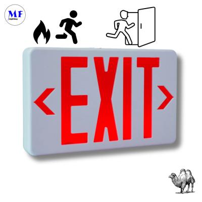 China LED Emergency Exit Sigh Light With 5h Backup Fireproof Dustproof For Theaters Cinemas Event Hall Office Ceiling-Wall Mounted Waterproof IP65 Red Green for sale