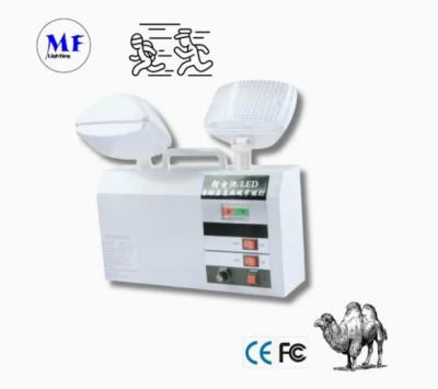 LED Escape Exite Emergency Panic Light for Public Area Moveable Design Double Head Silvery Train Station School