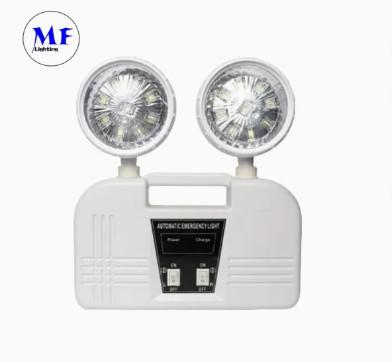 China LED Escape Exite Emergency Panic Light for Public Area Moveable Design Double Head Silvery Train Station School for sale