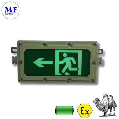China Battery Back up Lamps LED Explosion-Proof Exit Sign Emergency Light 4W WF1 Waterproof for sale