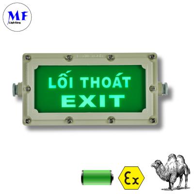 China Battery Back Up Luminaries Atex LED Fireproof Exit Sign Emergency Light with IP65 Waterproof for sale