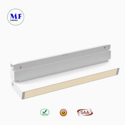 China LED Magnetic Linear Light Thin Slim Aluminium Plastic SMD L Shape 30W Shop Canteen Drink Shop Book Store Cloth Store for sale