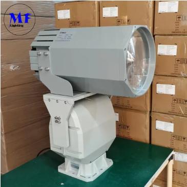 China LED Spot Search Light 200W 300W IP66 Waterproof Steel Anti-Corrosion 1000m 3000m Sea Ship Vessel Boat Remote Searching Rescue Searchlight for sale