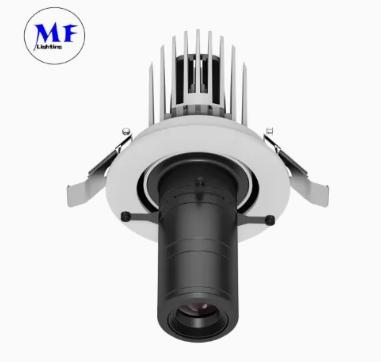 China LED Logo Gobo Projector Light UV ND Zoomable Extended IP65 Ra97+ Contour Exhibition Center for sale