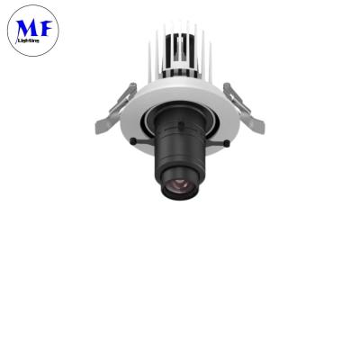 China 20W Adjustable Zoom LED Contour Spotlight Gobo Projector Gimbal Track Light with Tridonic Driver for Dynamic Lighting Effects for sale