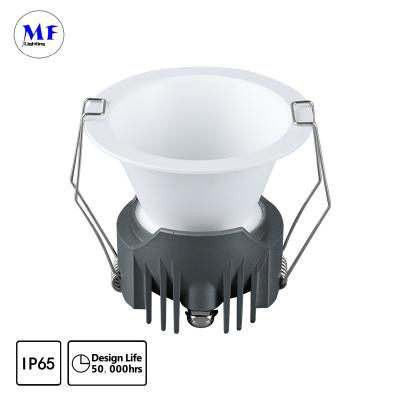 China 17+ Years Factory IP65 10W 12W 18W Dimmable Recessed Public School Hospital Residential Commercial No Glare Spot Lamp High Feet LED Down Light for sale