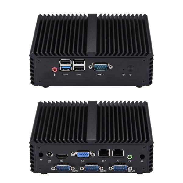 Quality Aluminum Alloy Rugged Fanless PC Small Industrial Pc Intel N2920 Quad Core 4 RS232 for sale