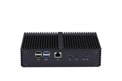 China 1600MHz Fanless Mini PC Firewall Pfsense Intel J3455 4 Core Intel Firewall Gigabit LAN for sale