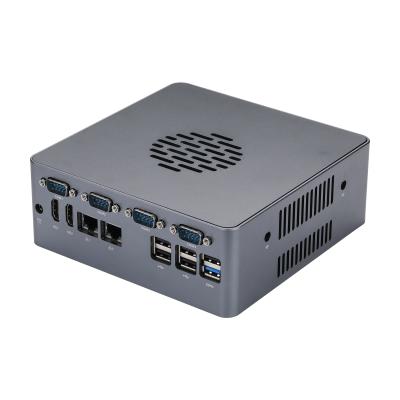 China 4 COM Ports Office Mini PC Industrial Mini PC Pentium G4560  Dual Intel LAN for sale
