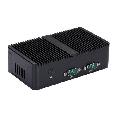 China 8GB RAM Fanless Firewall Mini PC J4125 Quad Core Dual RS232 485 Port for sale