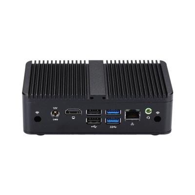 China RS232 RS485 Office Mini PC Fanless Compact Industrial PC Intel J4005 Dual for sale