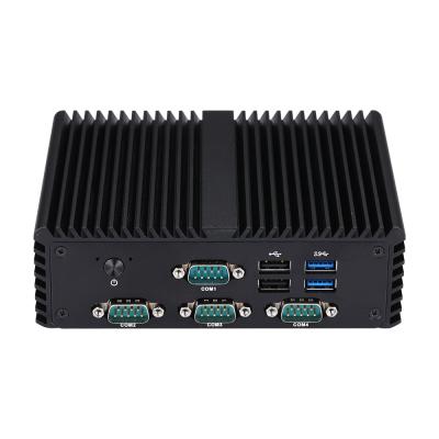 China Intel N4000 Industrial Rugged Mini Pc 4 X RS232 Dual LAN HDMI & DP 4K Display for sale