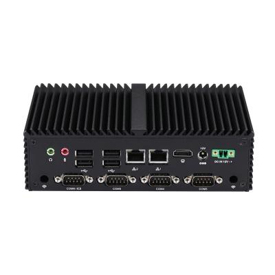 China USB3.0  Industrial Mini Embedded PC Intel J6412 Fanless 6x COM RS232 RS485 for sale