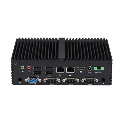 China 178mm  J6412 Industrial Mini PC 5xCOM RS232 2xLAN Rugged Fanless Computer for sale