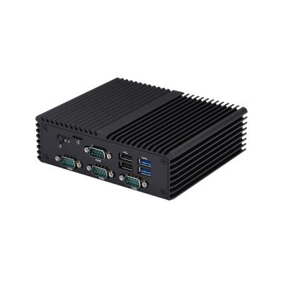 China 10110U I3 Core Mini PC Industrial Mini PC Dual 2.5G LAN 4x RS232 COM for sale