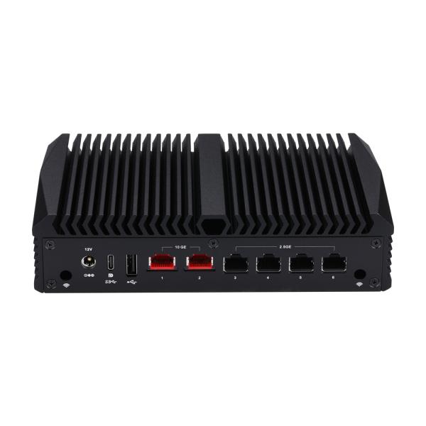 Quality 10GbE Mini PC N100  Intel  2 X 10GbE 4 X 2.5GbE LAN Firewall Router For Business for sale