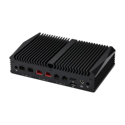 China 196mm  Fanless Mini PC Intel Firewall N355 8 Core Dual 10G SFP+ RJ45 Firewall for sale