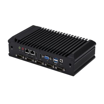 China 2400MHz Industrial Mini Pc Rugged Intel I5 6200U 6 COM Ports Industrial Fanless for sale