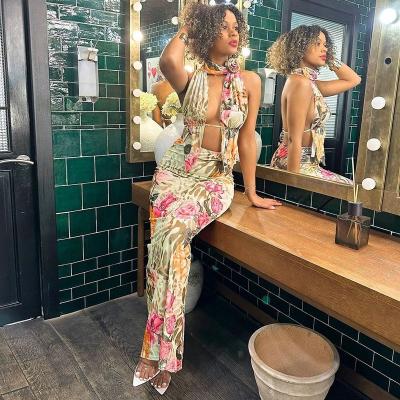 中国 Sexy Backless Strapless Top Slim Split Skirt V Neck Long Length 販売のため