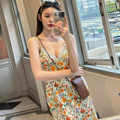 China Novos estampados de moda de verão vestidos sexy sem costas à venda