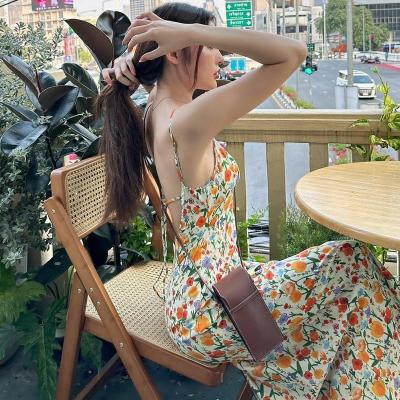 China Novos estampados de moda de verão vestidos sexy sem costas à venda
