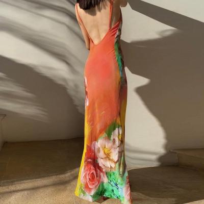 China Roupas de noiva de moda sexy, sem traseiro, com estampas. à venda