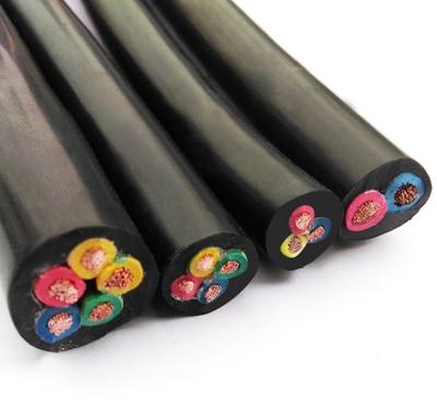 Cina Tre cavo elettrico rivestito di gomma inguainato di gomma del cavo 450/750V del centro in vendita