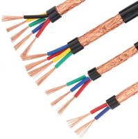 China Flameproof Control Power Cable RVVP Copper Wire Braided Shield for sale