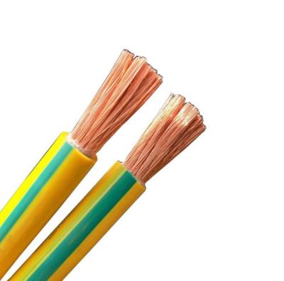 Cina Il PVC verde giallo 450/700V ha isolato il conduttore di terra del cavo della terra elettrica del CU in vendita