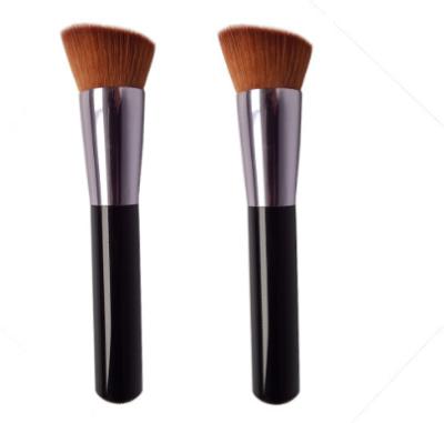 Cina Pennello per trucco singolo Manico in legno nero Capelli sintetici densi e morbidi in vendita