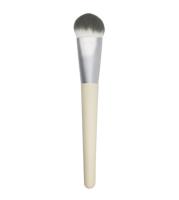 China Plastic Handle Single Foundation Brush Synthetic Hair Face Makeup Brush OEM for sale