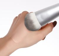 China Plastic Handle Single Foundation Brush Synthetic Hair Face Makeup Brush OEM for sale